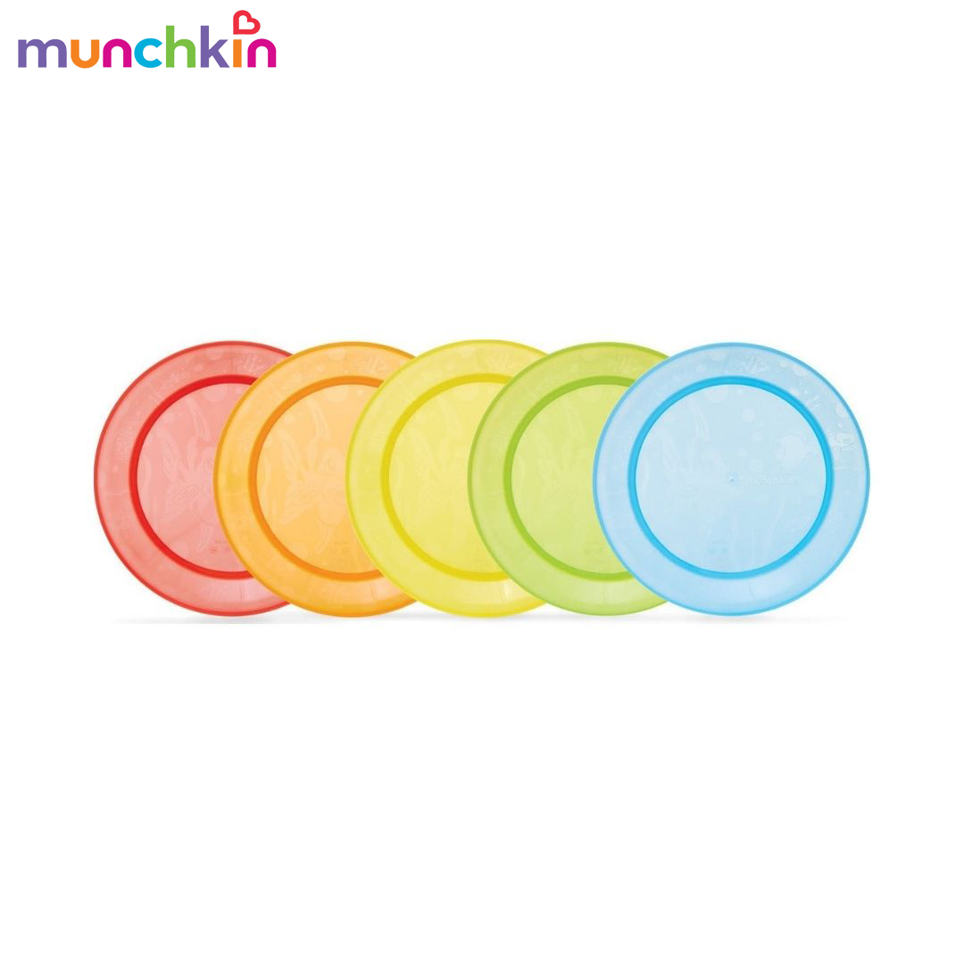Munchkin Multi Plates 5pk Multi colors – Hipkids.pk